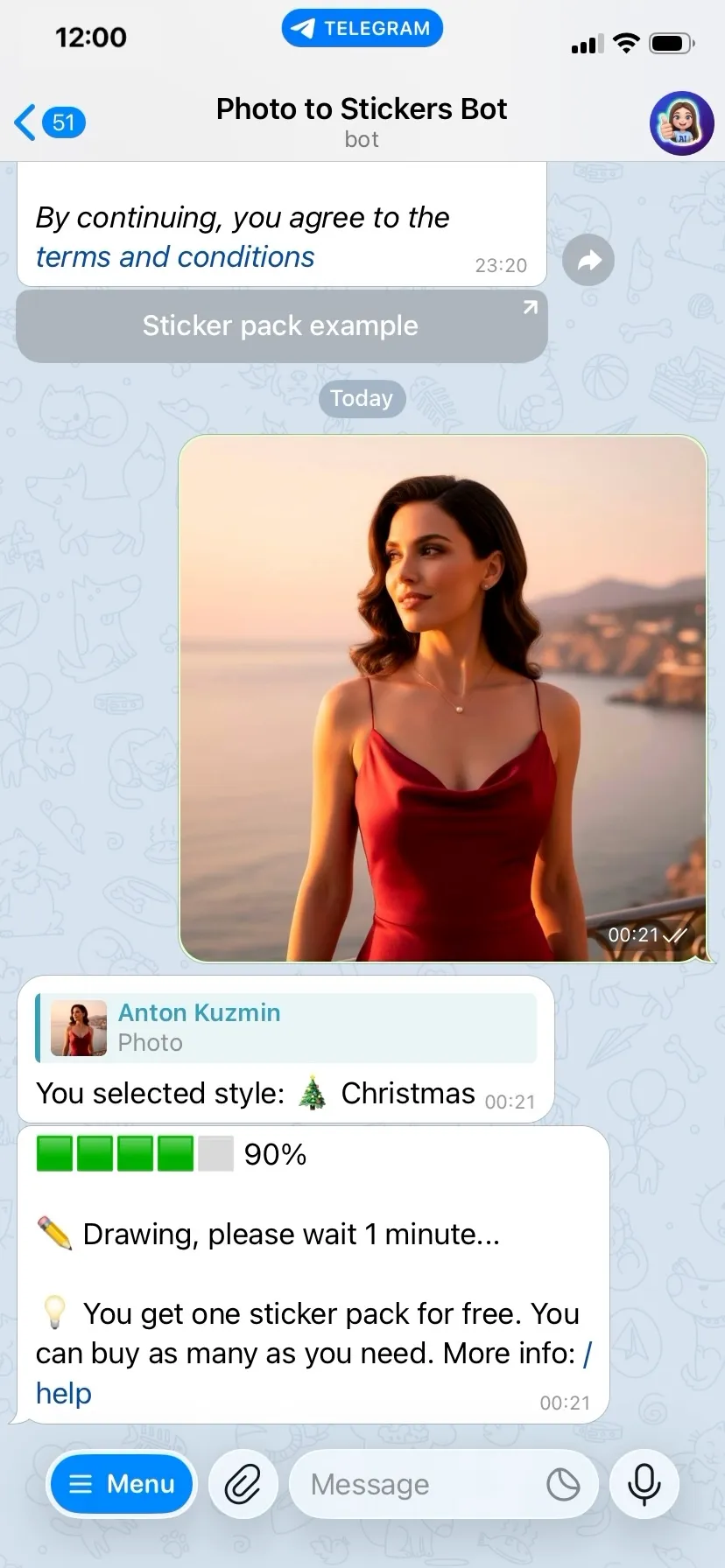 Photo to Stickers Bot — Telegram Bot