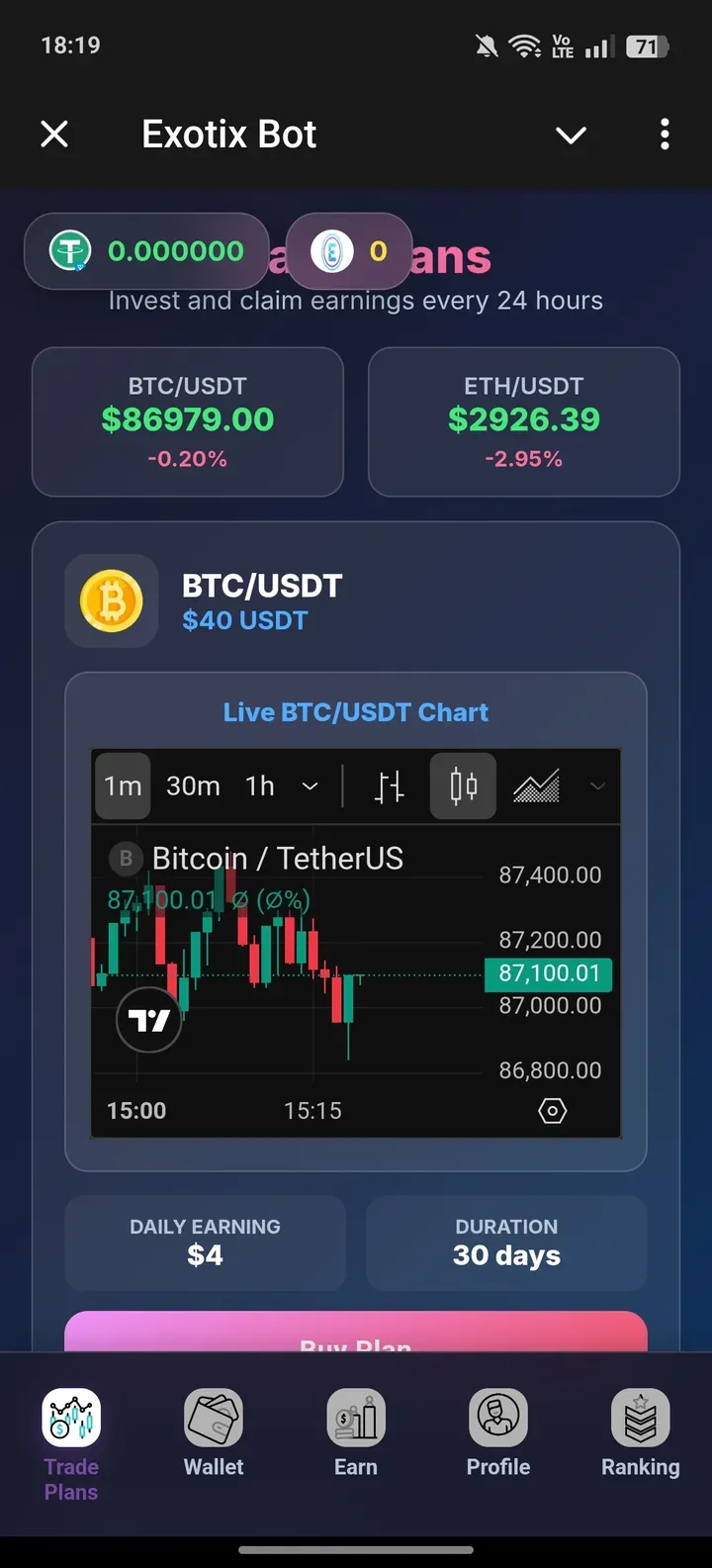 Exotix Bot — Telegram Mini App