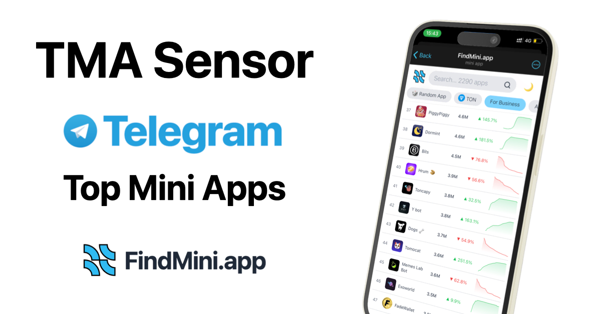 TMA Sensor — Top Telegram Mini Apps — FindMini.app