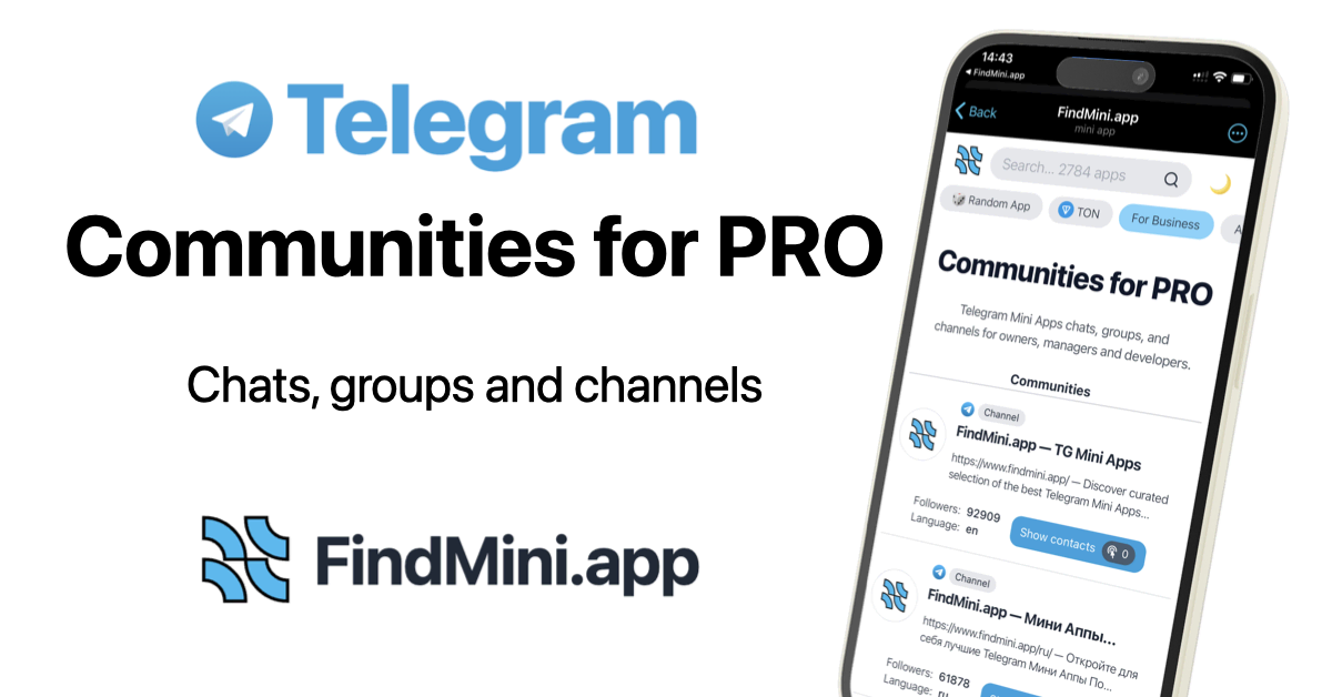 Communities for PRO — FindMini.app